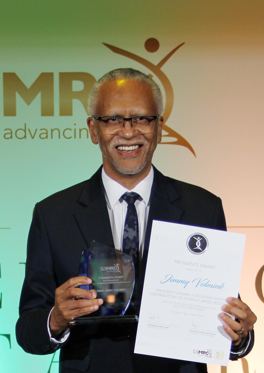 Prof Jimmy Volmink receives highest honour from the SAMRC | Cochrane ...